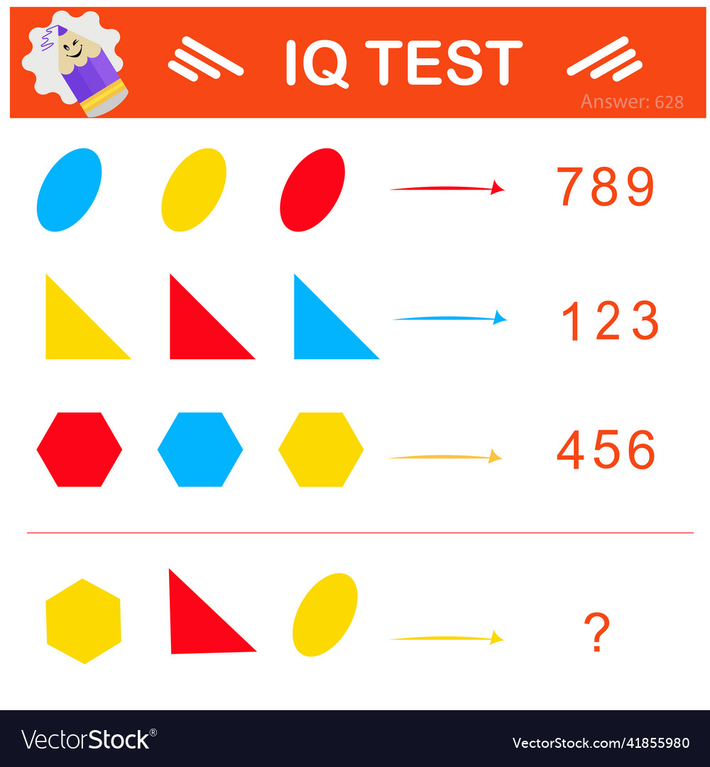 Logic ion Iq Test Royalty Free Vector Image Logic ion Iq Test Royalty Free Vector Image