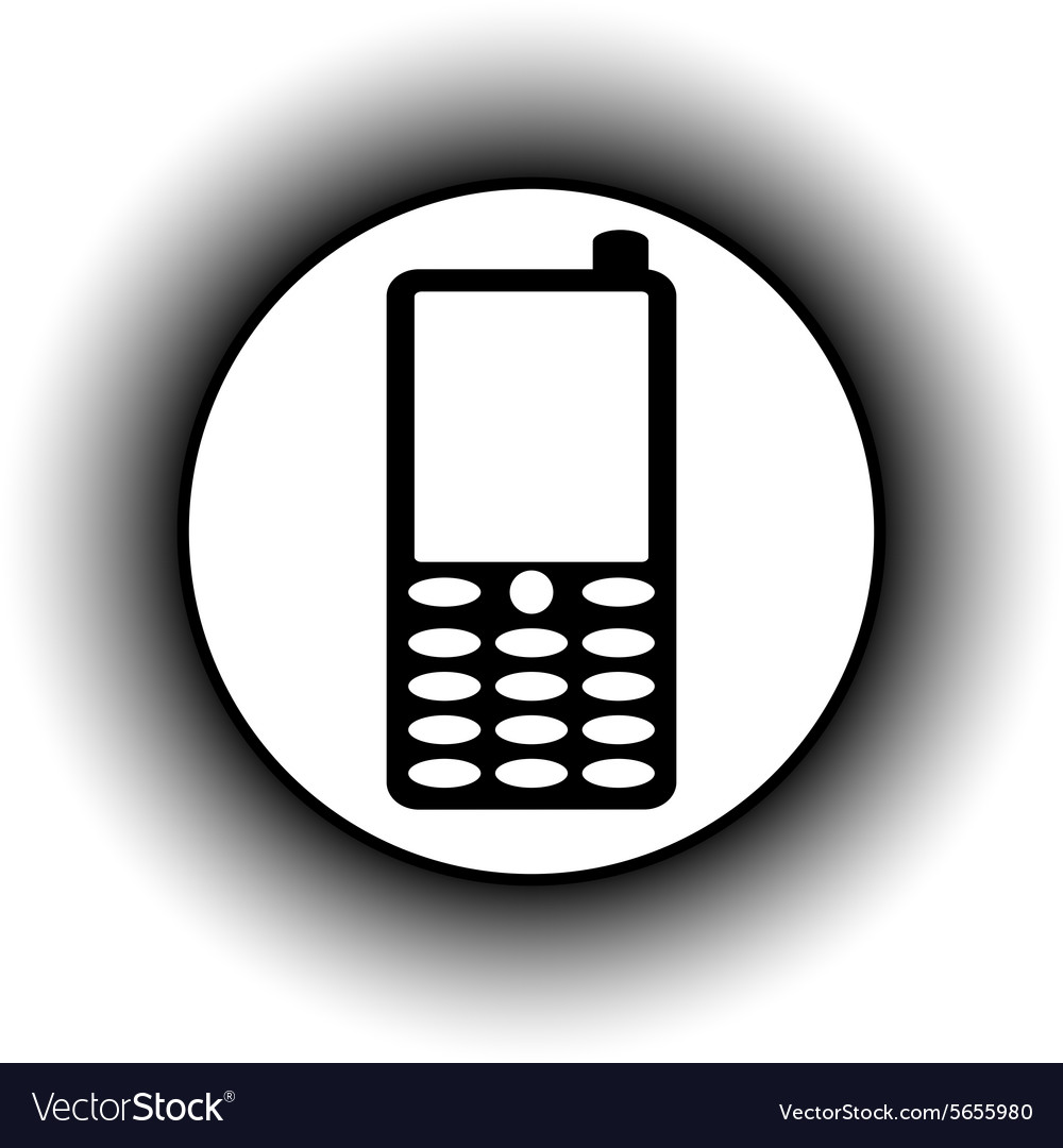 Phone button Royalty Free Vector Image - VectorStock