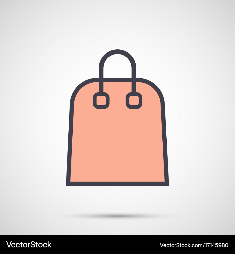 Women bag with handles icon Royalty Free Vector Image