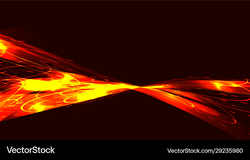 Yellow abstract bright magical cosmic energy Vector Image