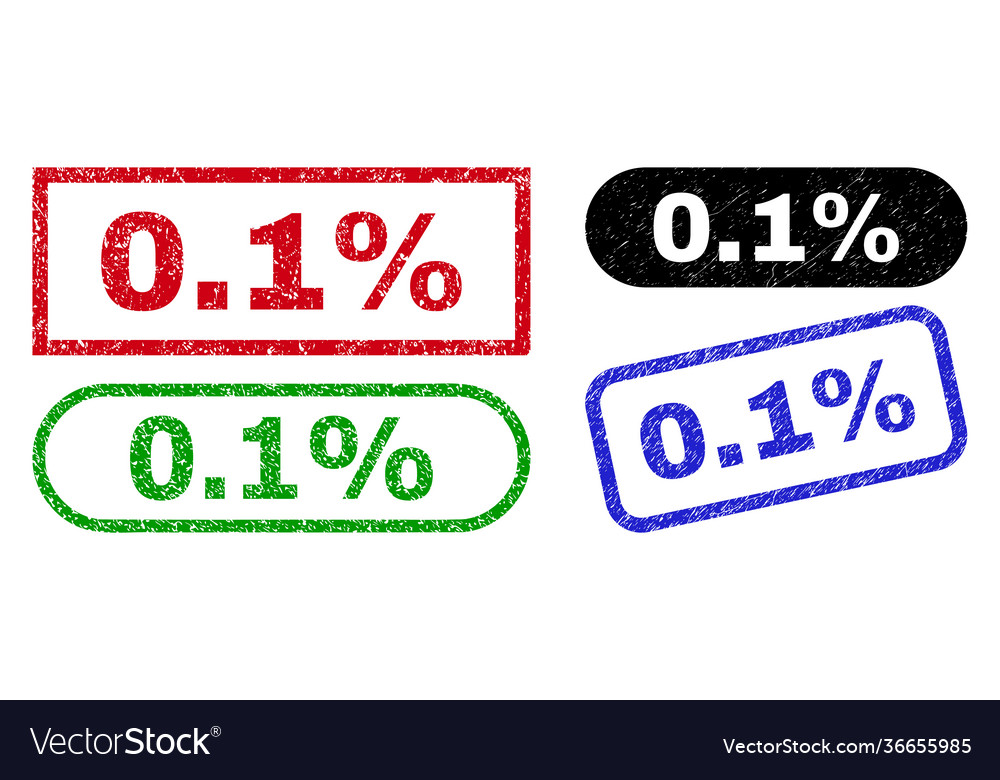 01 percent rectangle watermarks using corroded Vector Image