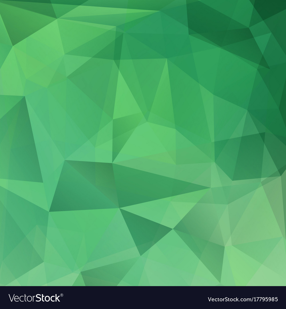 Abstract green triangles background Royalty Free Vector
