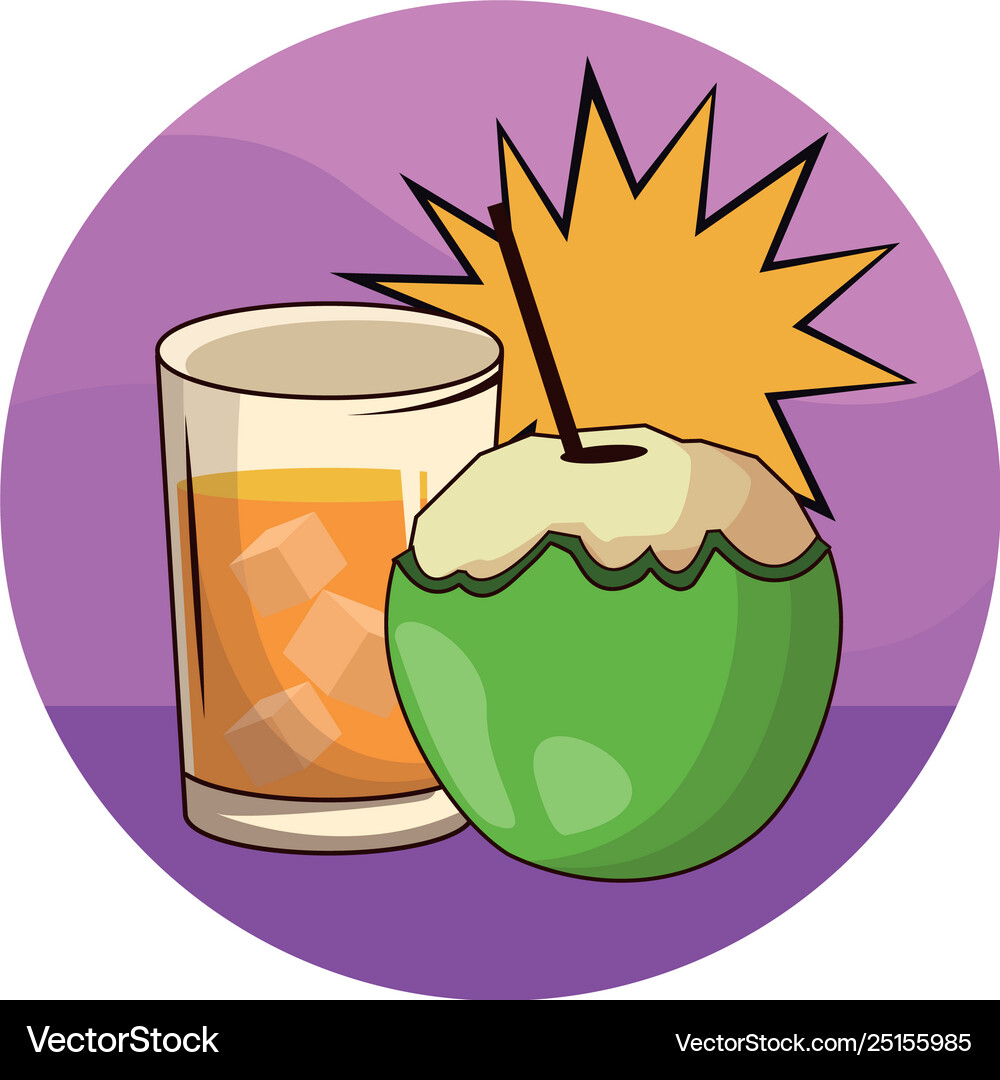 Alcoholic drink beverage cartoon Royalty Free Vector Image