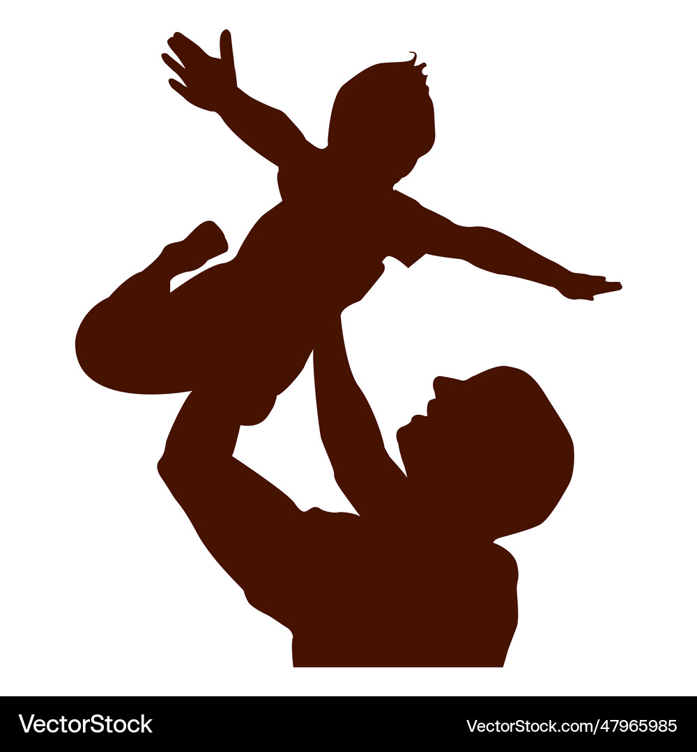 Child dad kid family Royalty Free Vector Image