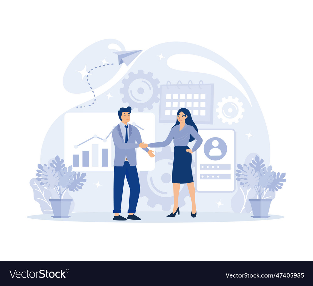 Customer relationship management concept crm Vector Image