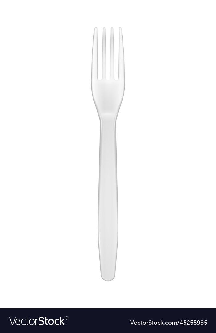 Disposable fork Royalty Free Vector Image - VectorStock