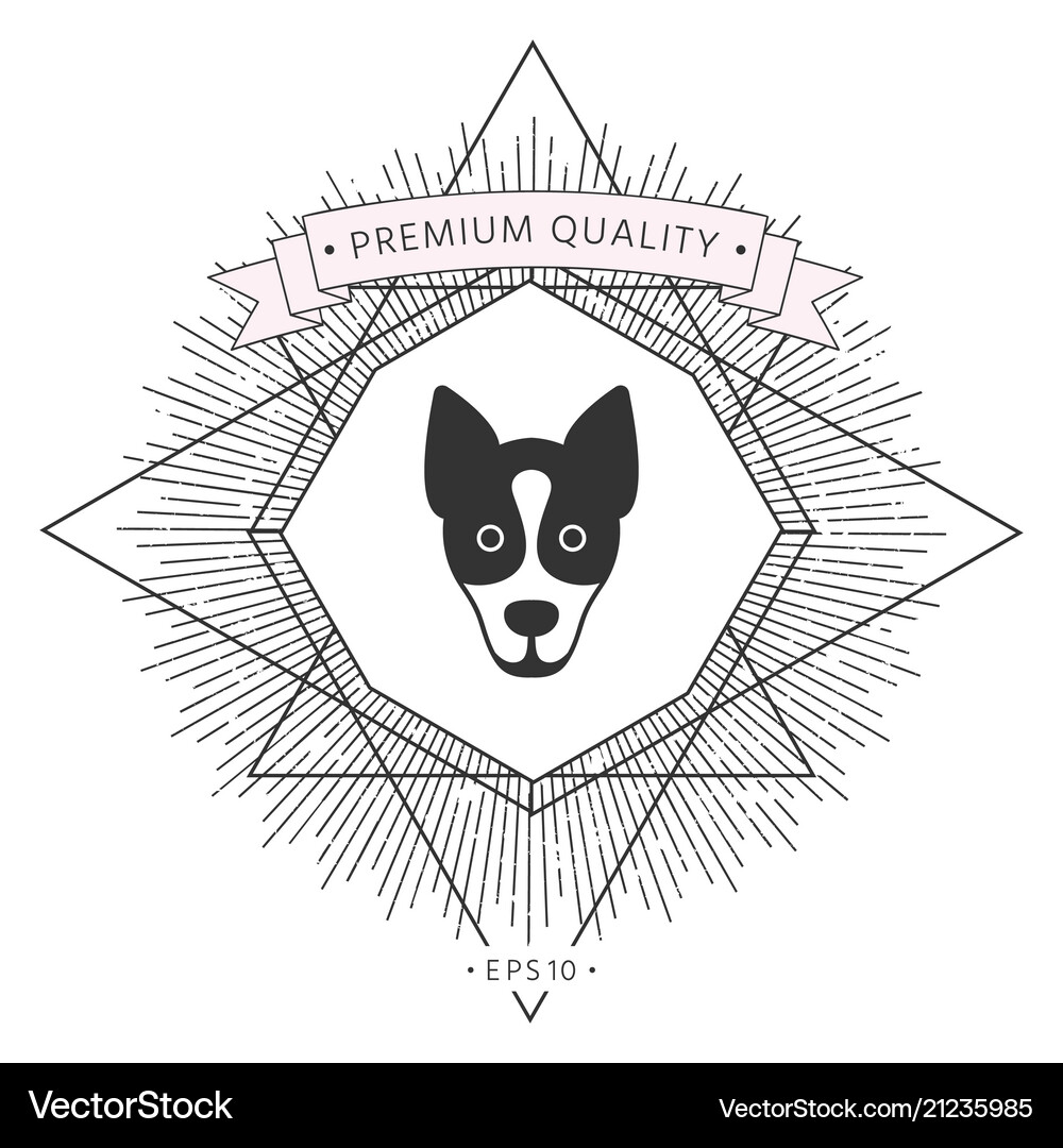 Dog - logo symbol protect sign Royalty Free Vector Image