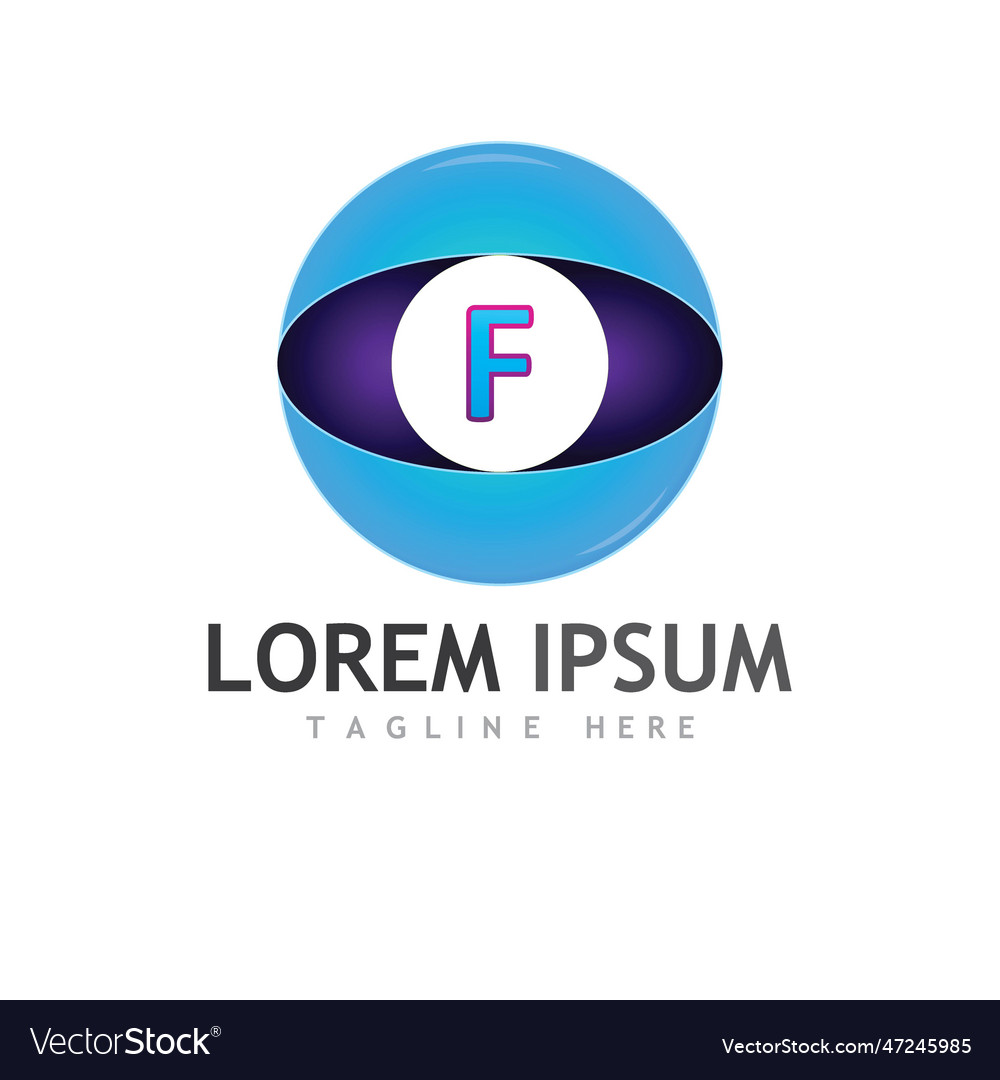 F letter icon Royalty Free Vector Image - VectorStock