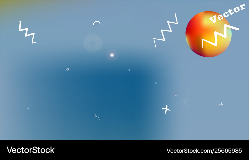 Funny abstract space background picture colorful Vector Image