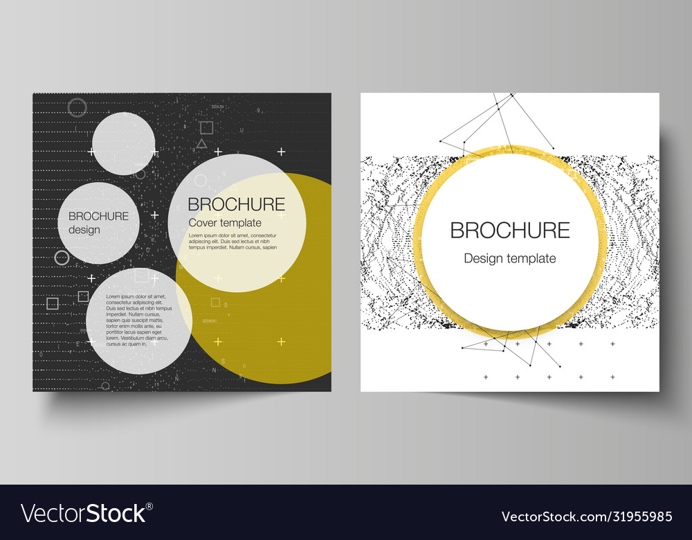 Layout two square format Royalty Free Vector Image