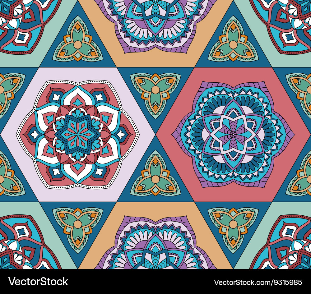 Seamless oriental pattern Royalty Free Vector Image