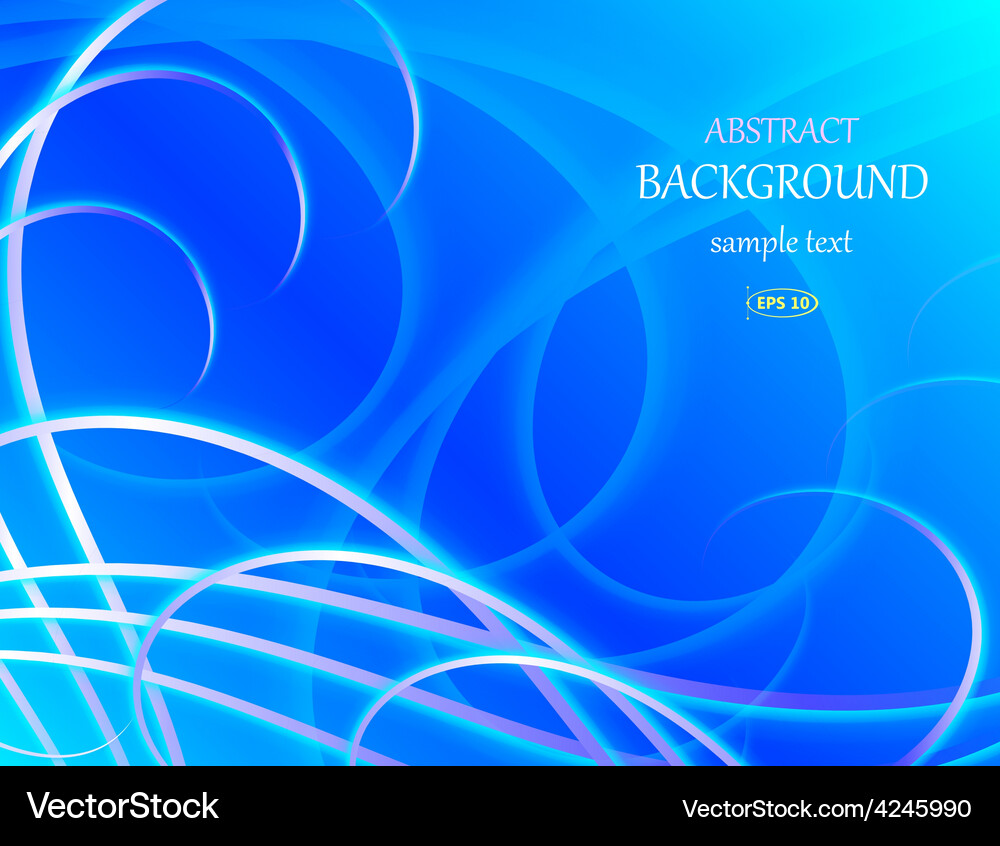 Dynamic Wavy Blue Background Royalty Free Vector Image