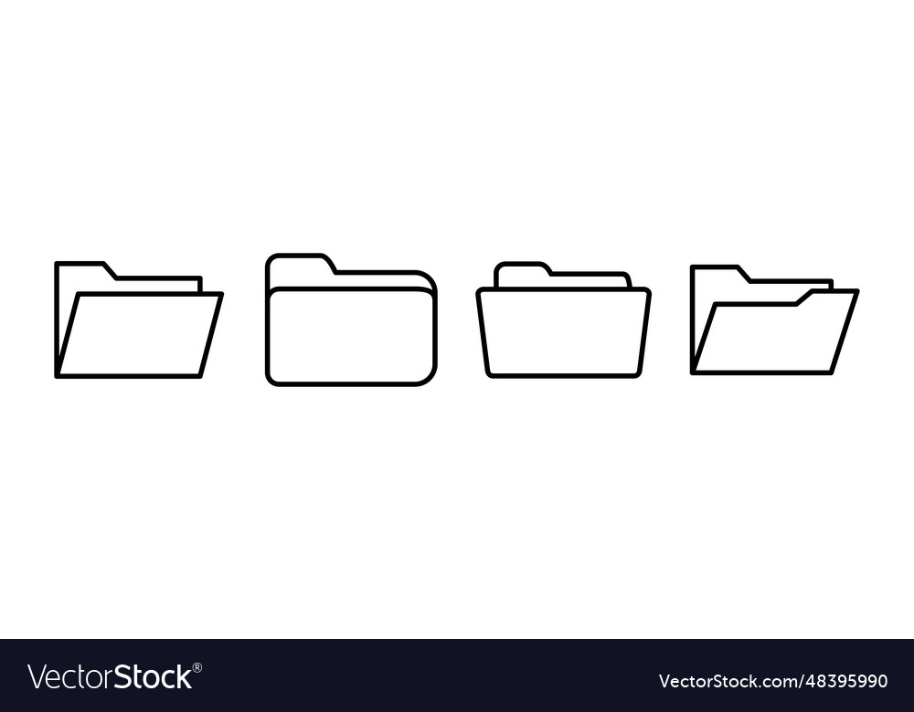 Folder icon document Royalty Free Vector Image