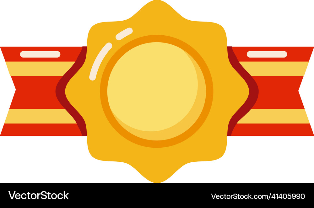 Golden medal award Royalty Free Vector Image - VectorStock