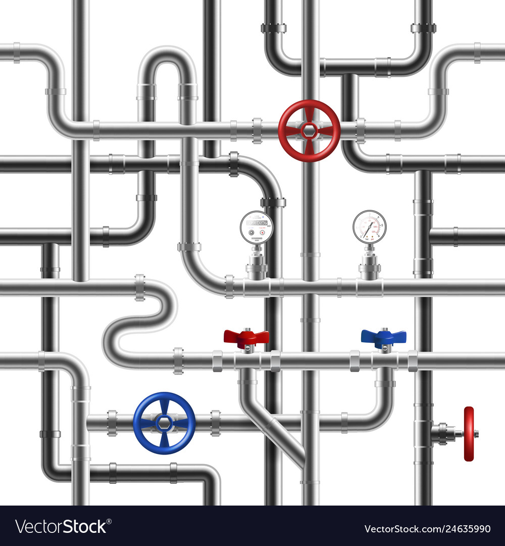 Pipeline seamless pattern Royalty Free Vector Image