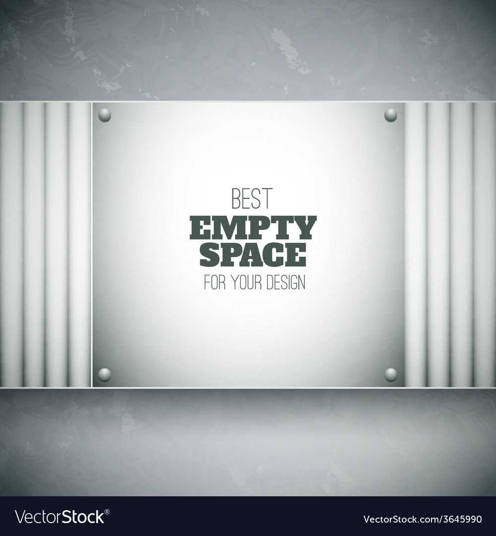 Plate with empty space Royalty Free Vector Image