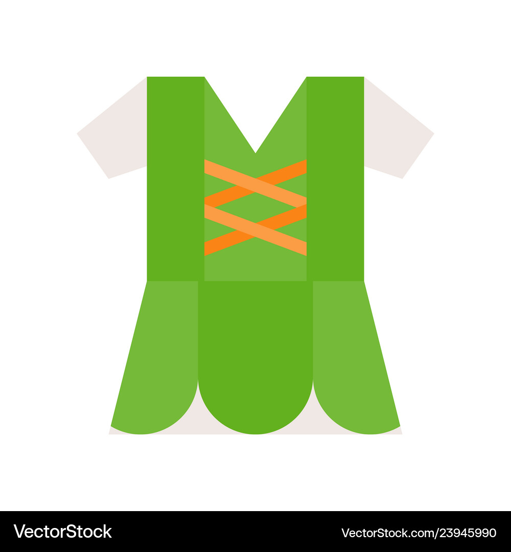 Shirt feast of saint patrick flat icon Royalty Free Vector