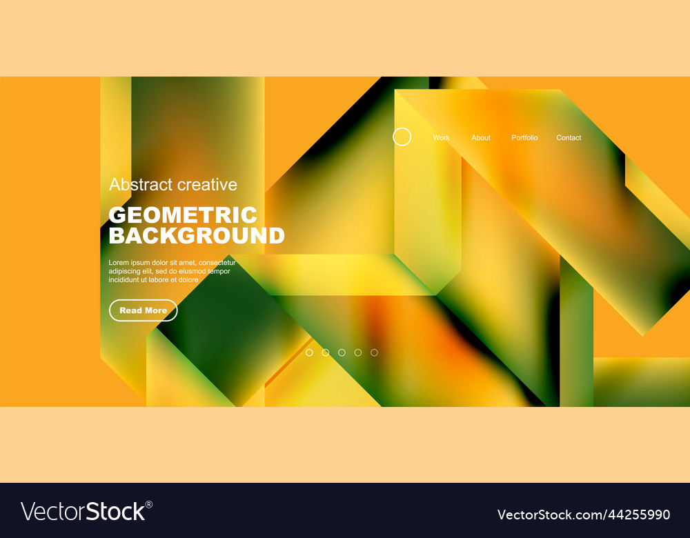 Triangles With Fluid Gradients Abstract Landing Vector Image