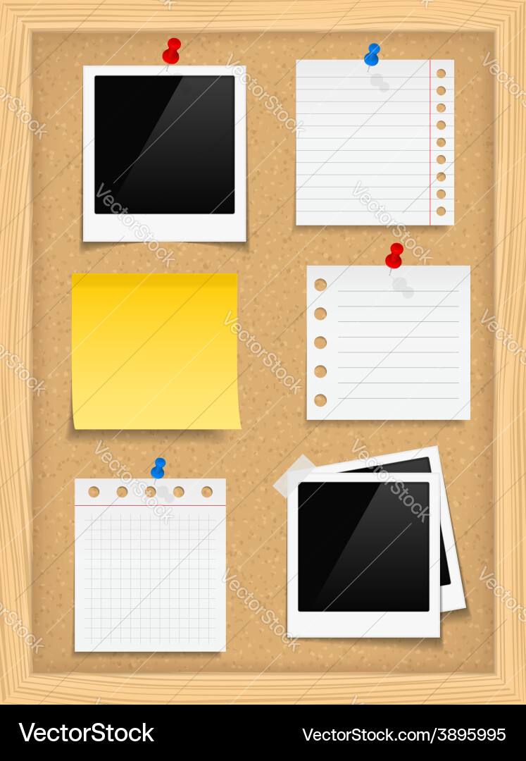 Bulletin board Royalty Free Vector Image - VectorStock