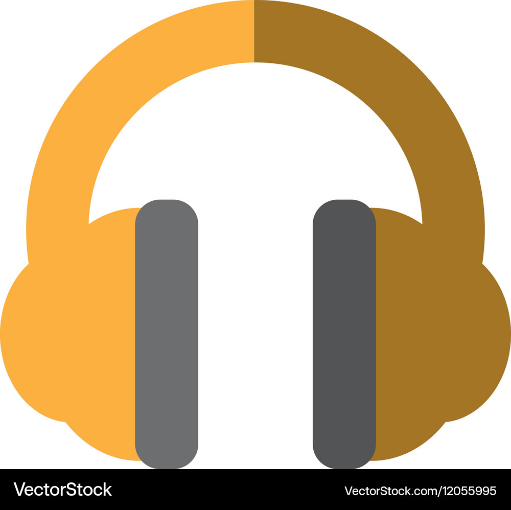 Cartoon hearing protection industrial element Vector Image