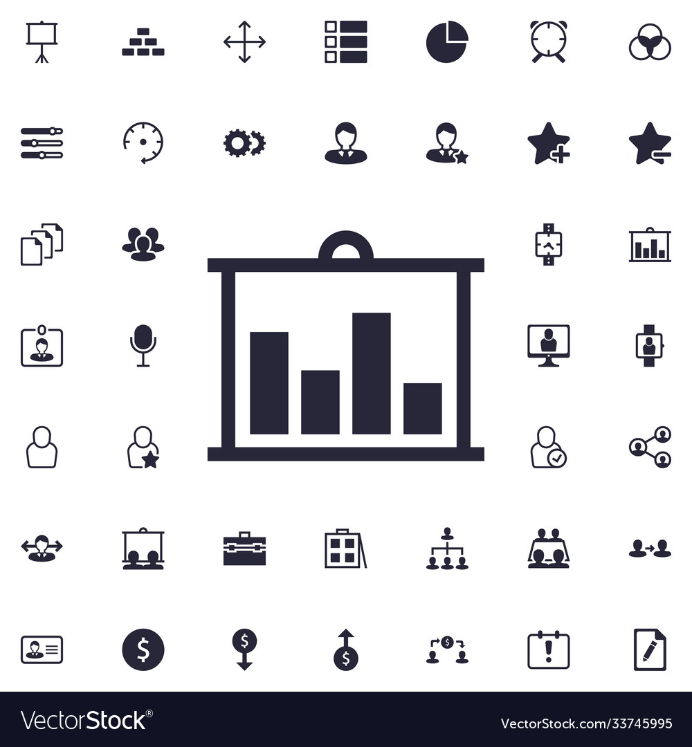 Chart icon Royalty Free Vector Image - VectorStock