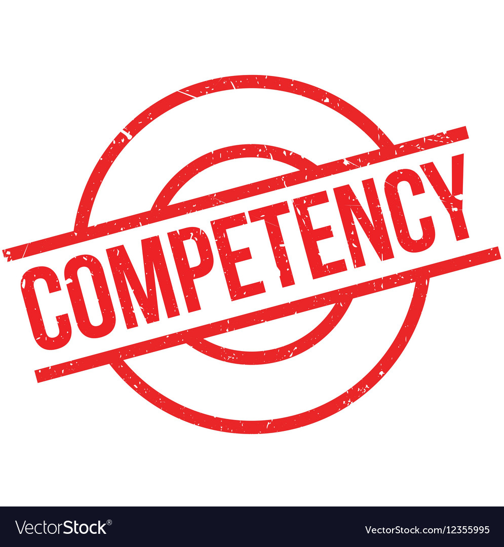 Competency rubber stamp Royalty Free Vector Image