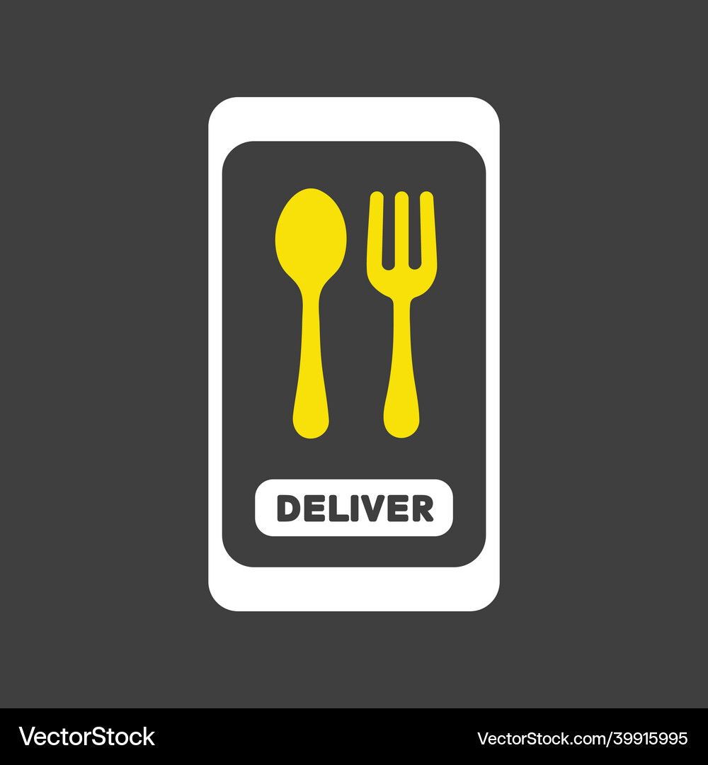 Fast food delivery service flat icon Royalty Free Vector