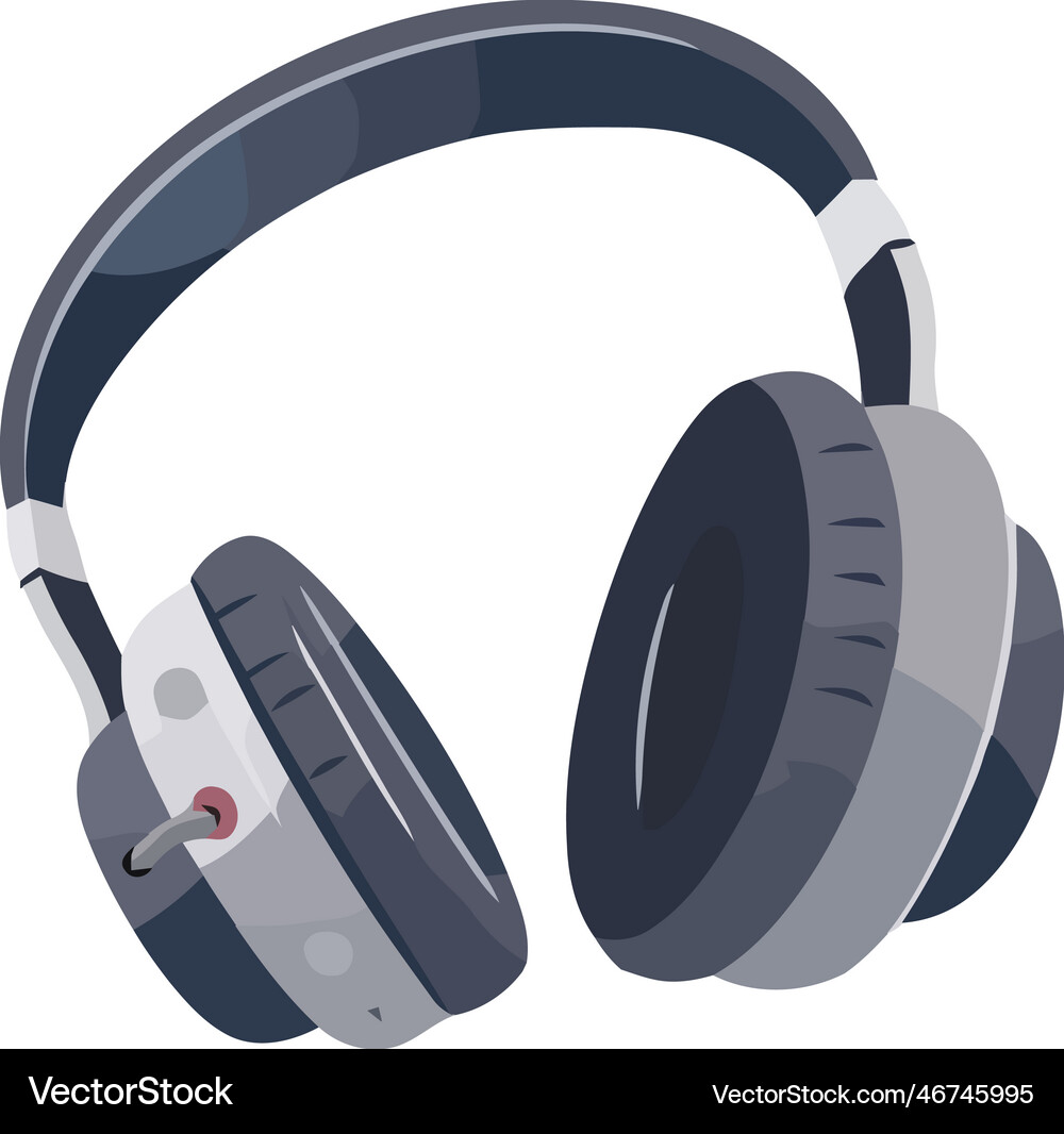 Modern headphones icon isolated Royalty Free Vector Image