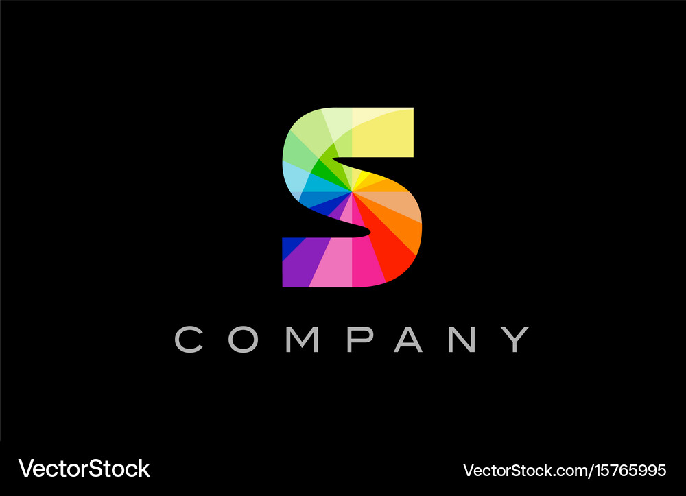 S alphabet letter mosaic design Royalty Free Vector Image