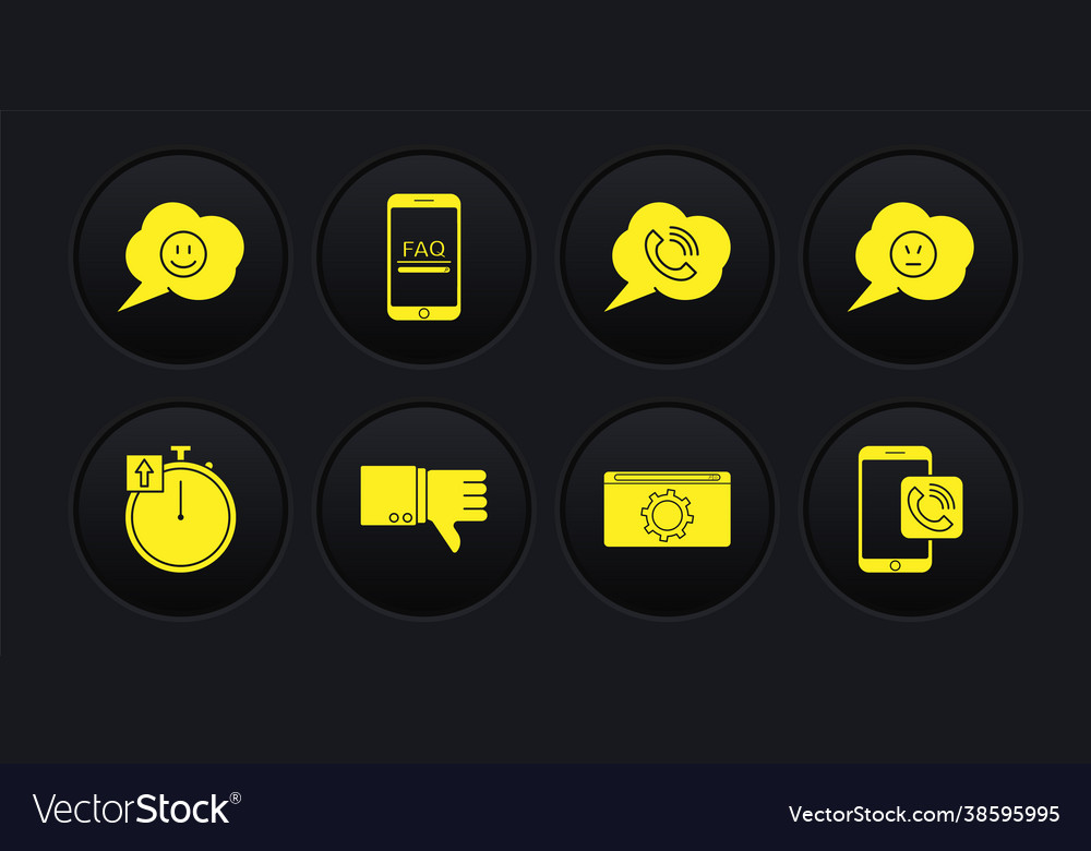 Set stopwatch speech bubble with angry smile Vector Image Set stopwatch speech bubble with angry smile Vector Image
