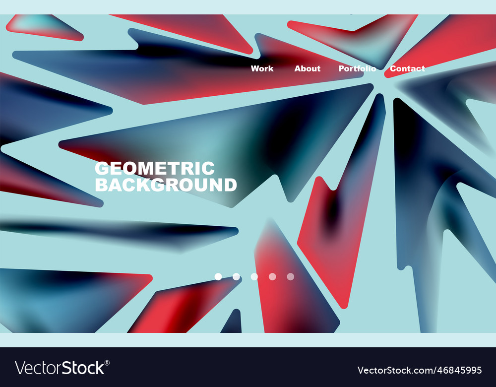 Shards shape composition abstract background web Vector Image