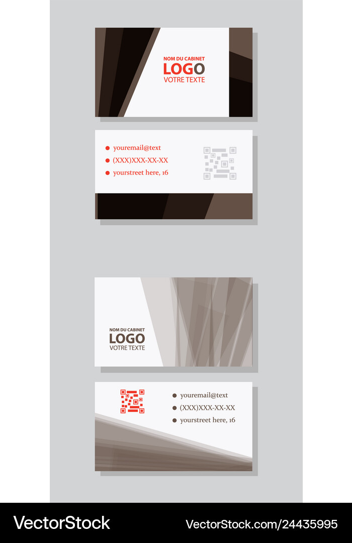 Simple business card with logo or icon Royalty Free Vector