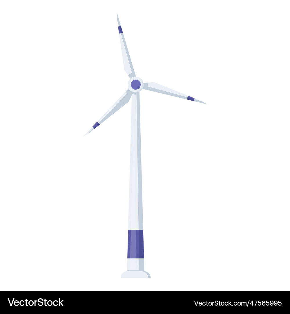 Wind power plant renewable energy Royalty Free Vector Image