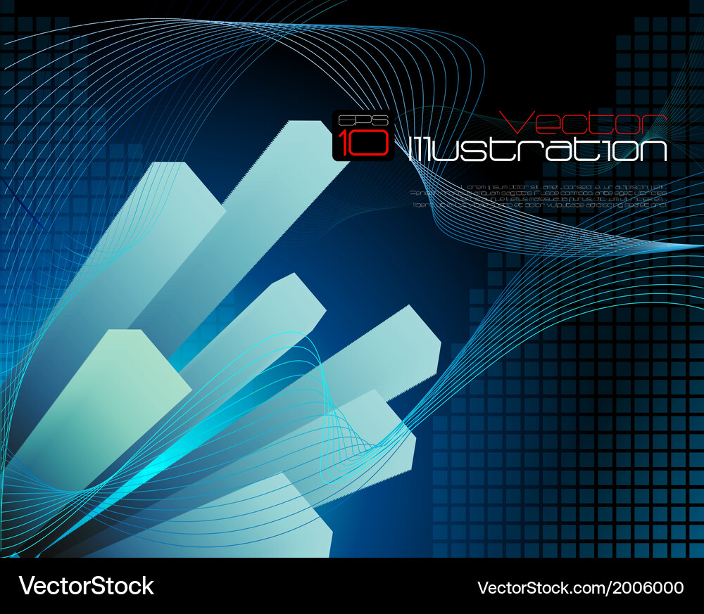 Blue abstract technology background Royalty Free Vector