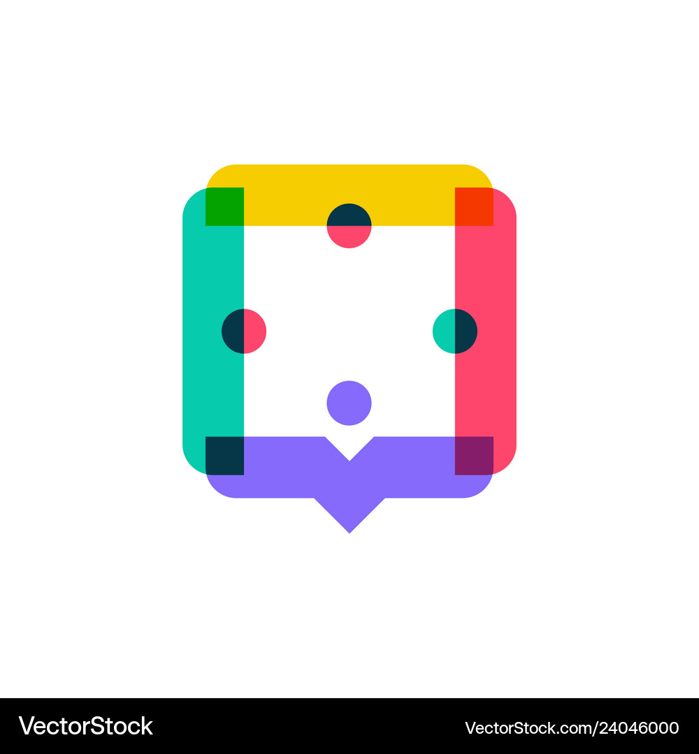 People family together human unity chat bubble Vector Image