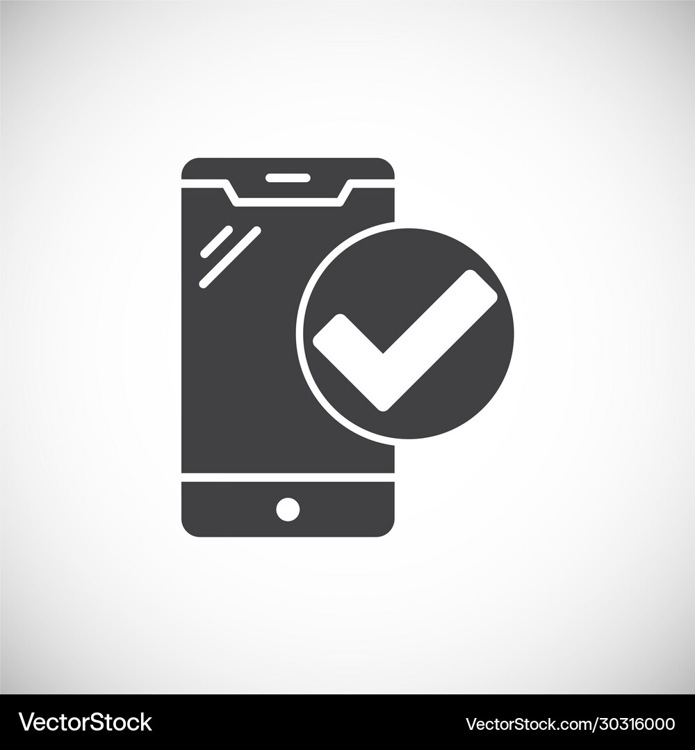 Phone fix related icon on background for graphic Vector Image