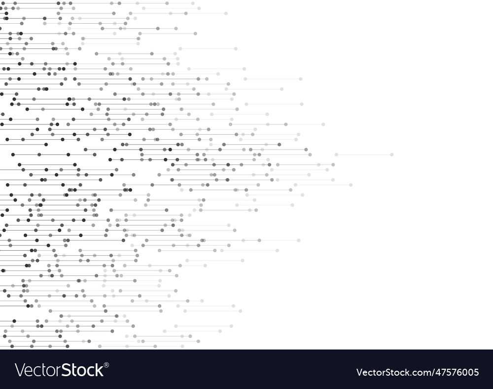 Black abstract technology lines on white Vector Image
