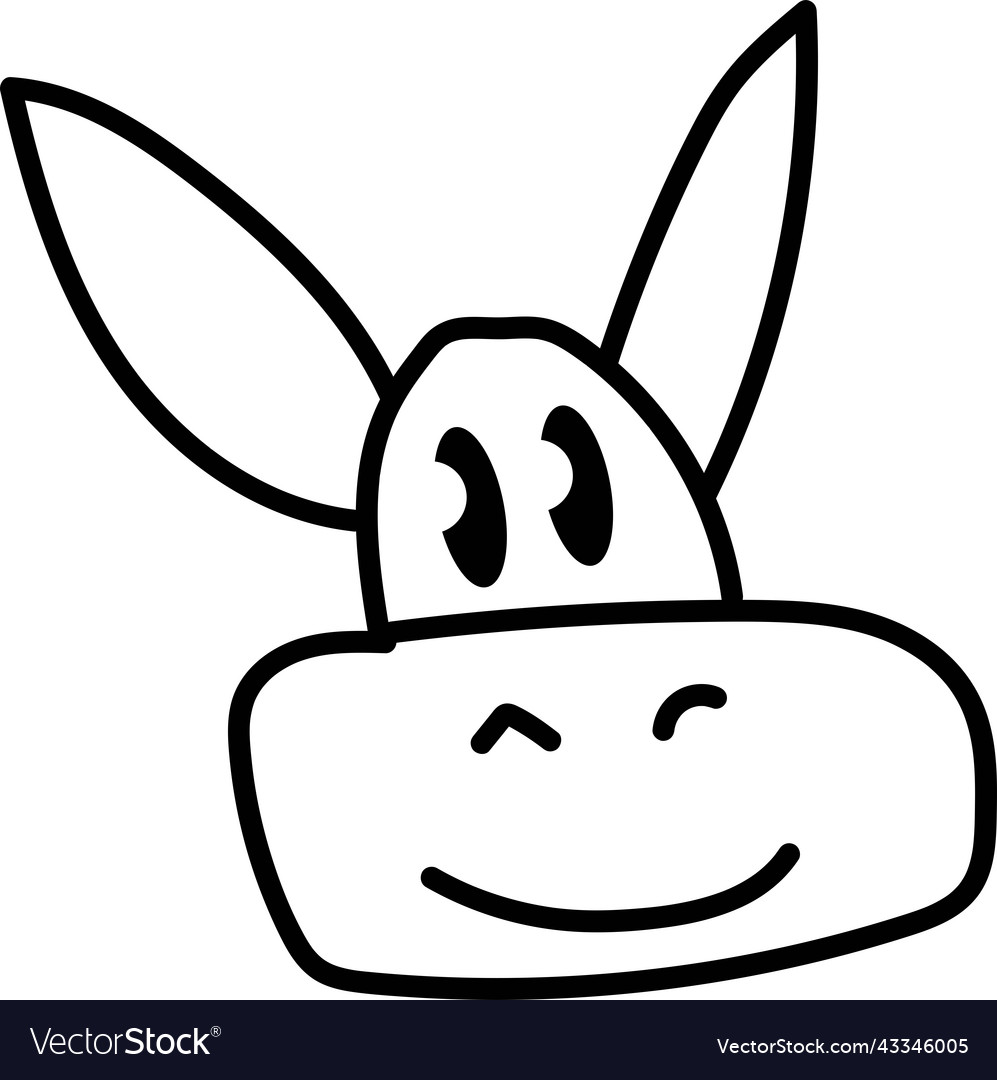 Donkey Royalty Free Vector Image - VectorStock