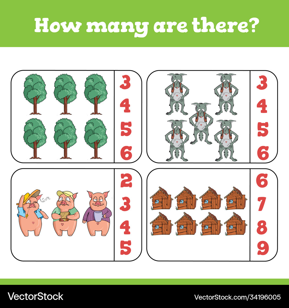 How many are there education games with three Vector Image