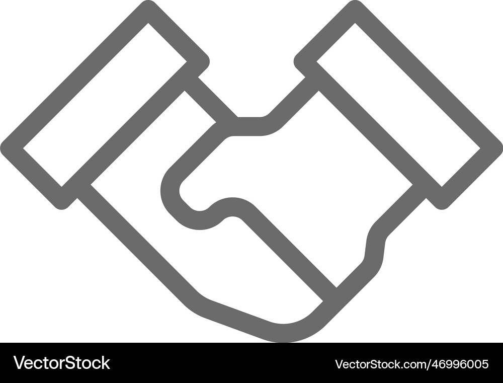 Trust teamwork and management icon with black Vector Image