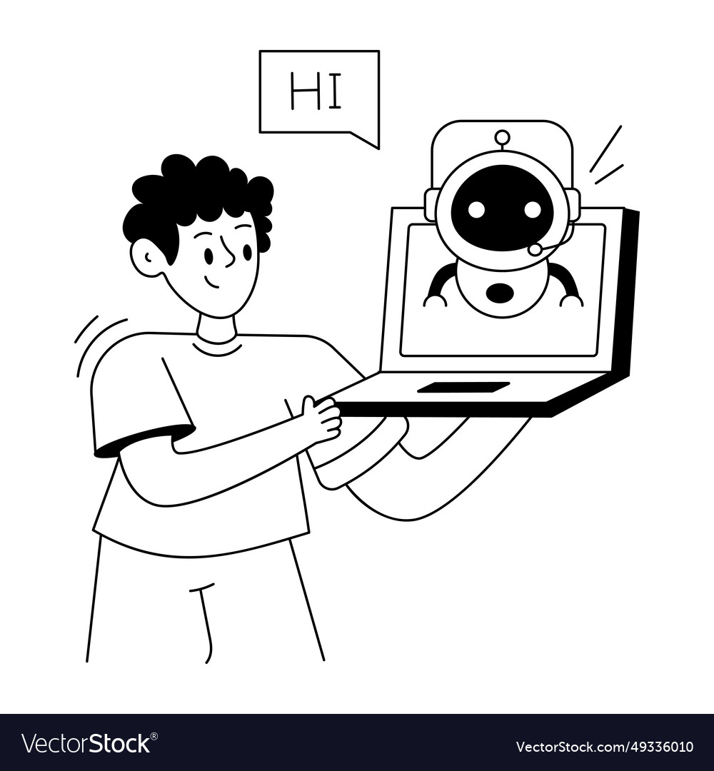 Automatic talk Royalty Free Vector Image - VectorStock