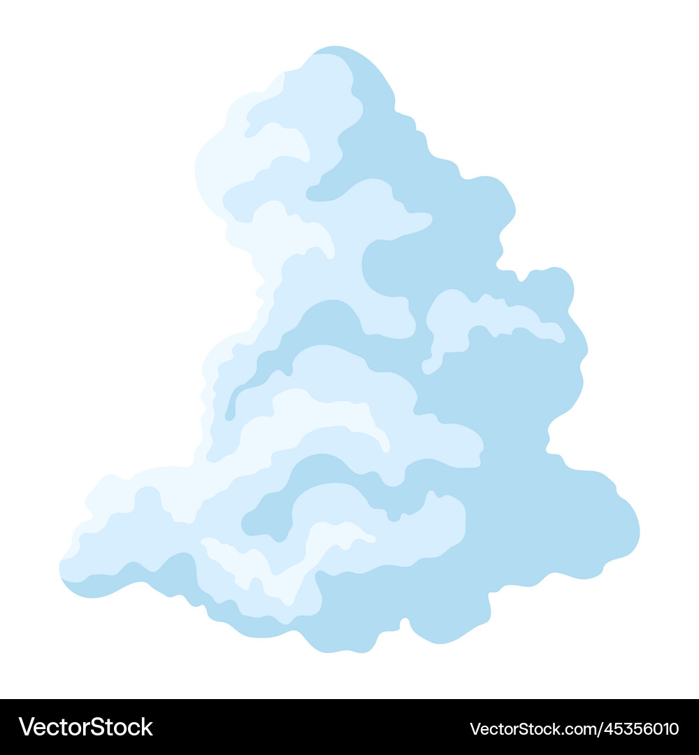 Ilustration of abstract stylized cloud cloudy Vector Image