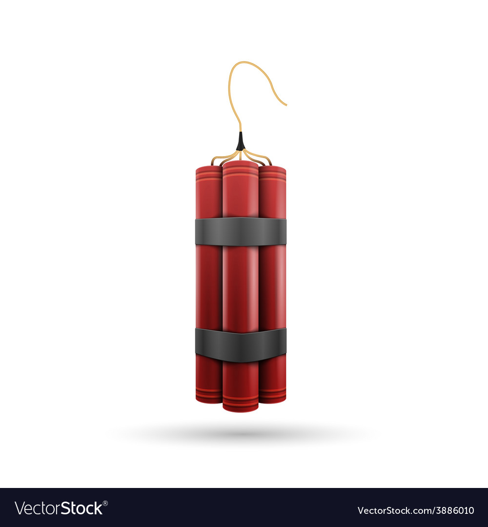 Red dynamite Royalty Free Vector Image - VectorStock