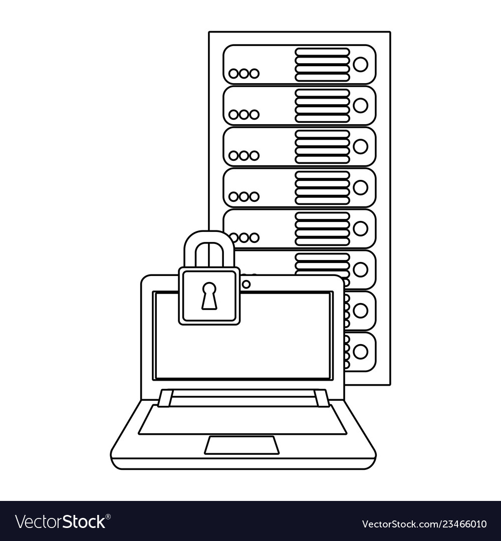 Technology computing cartoon Royalty Free Vector Image