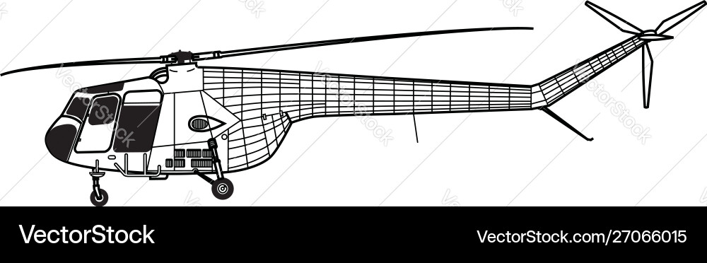 Bristol type 171 sycamore Royalty Free Vector Image