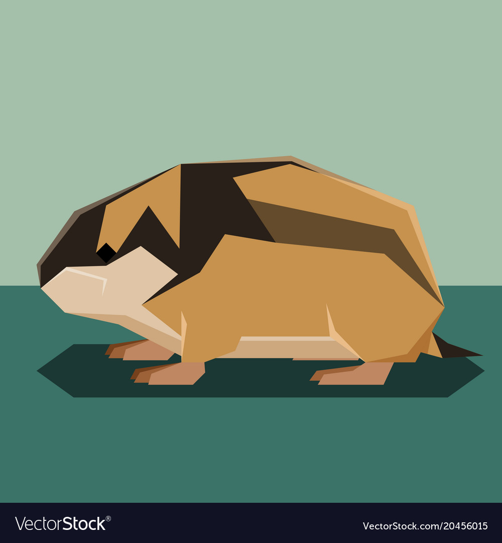 Flat design lemming Royalty Free Vector Image - VectorStock