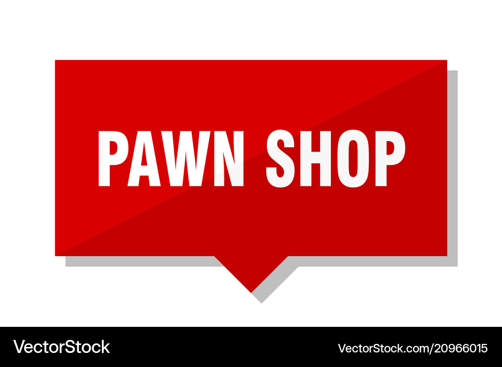 Pawn shop red tag Royalty Free Vector Image - VectorStock