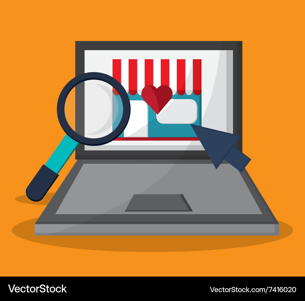 Shopping online design Royalty Free Vector Image