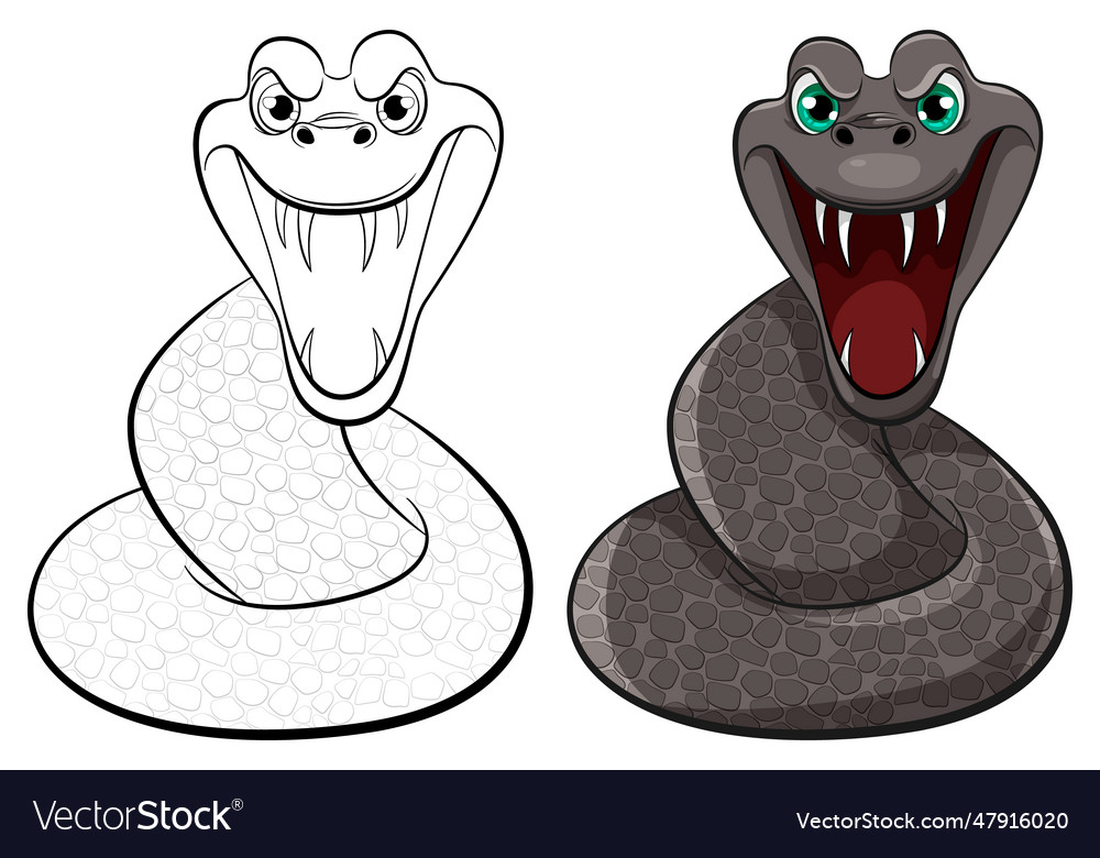 Snake with scales Royalty Free Vector Image - VectorStock