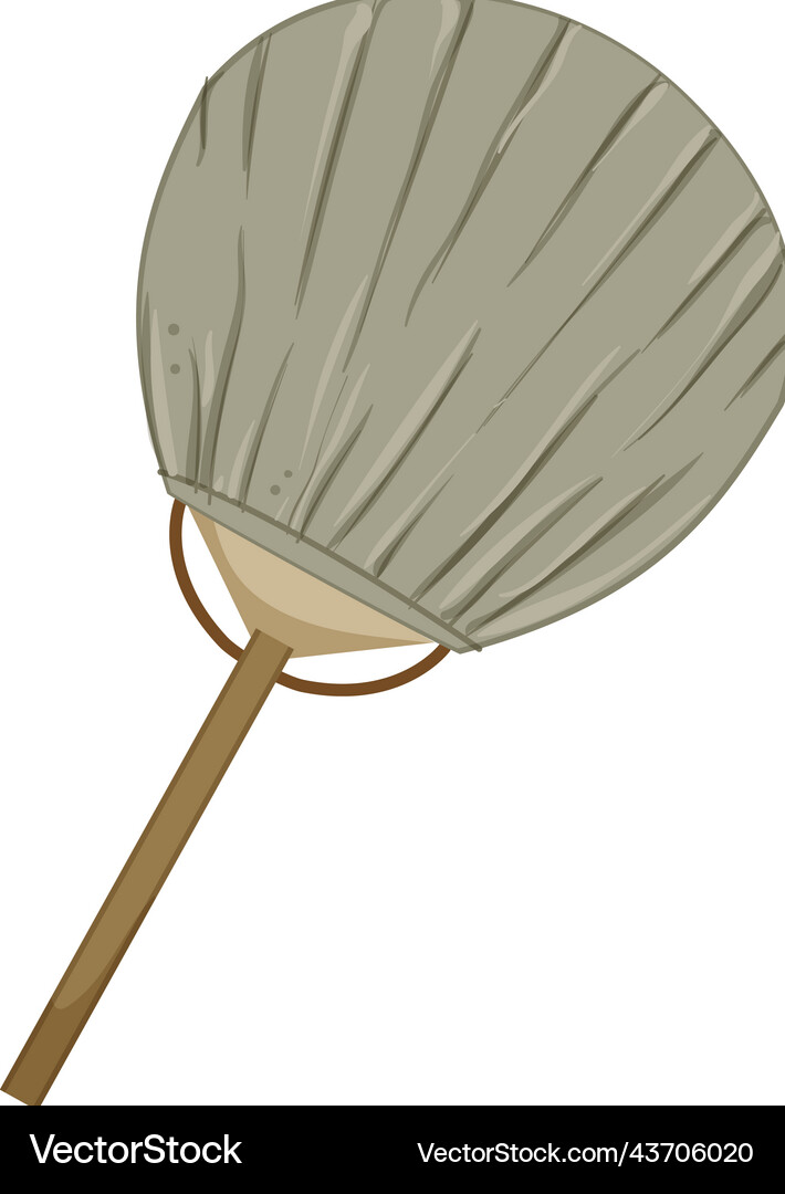 Summer hand fan folding cartoon Royalty Free Vector Image
